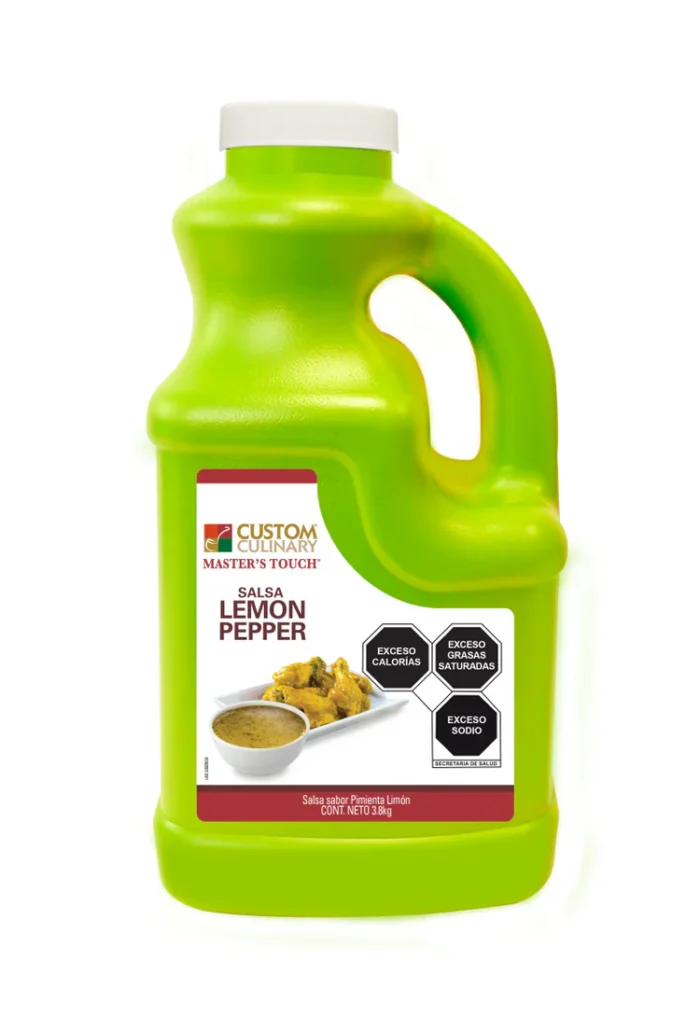 SALSA PARA ALITAS LEMON PEPPER 3.8KG – Alimentos Cargo